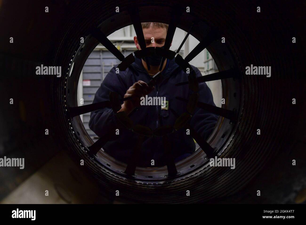 U.S. Navy Aviation Machinist’s Mate 2nd Class Shawn Baughman, from ...