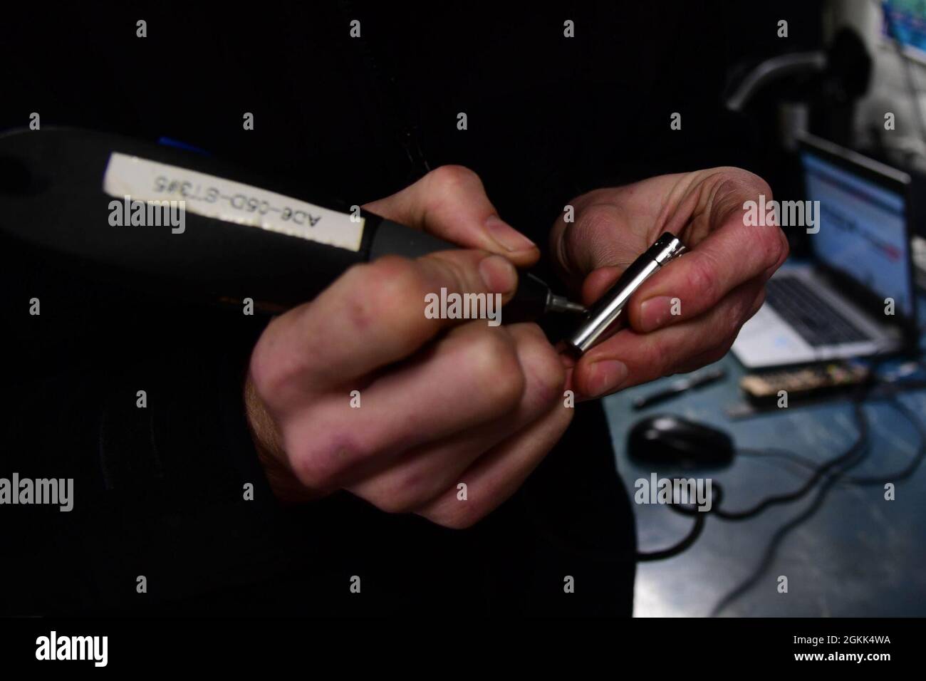 U.S. Navy Aviation Machinist’s Mate 1st Class James Weatherston, from ...