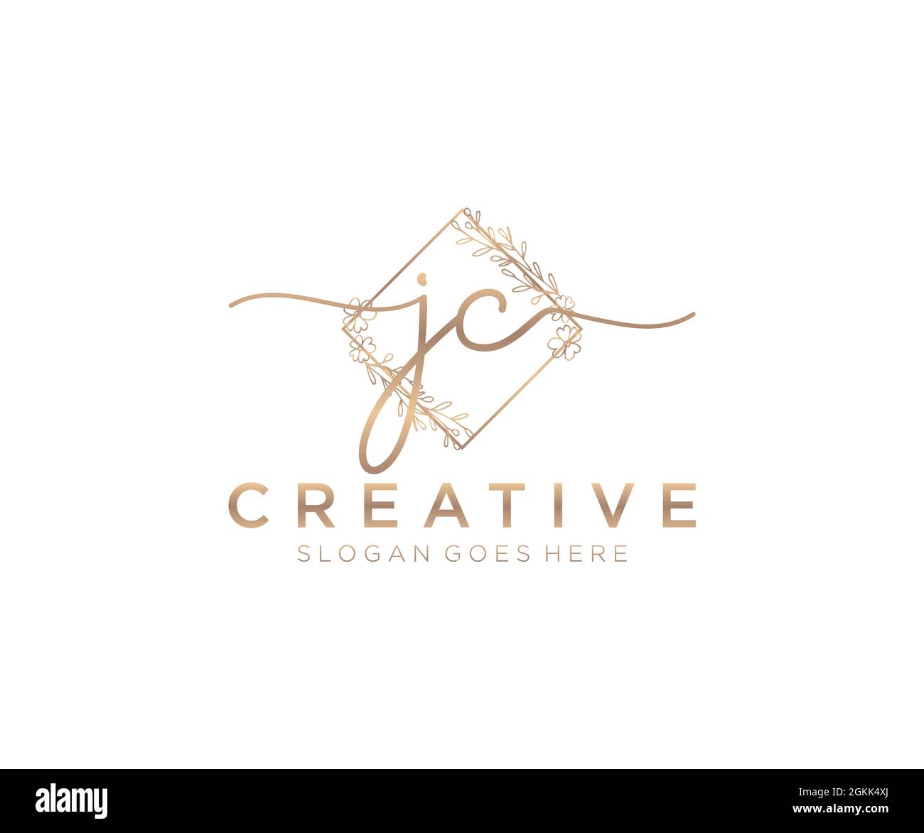 JC Feminine logo beauty monogram and elegant logo design, handwriting ...