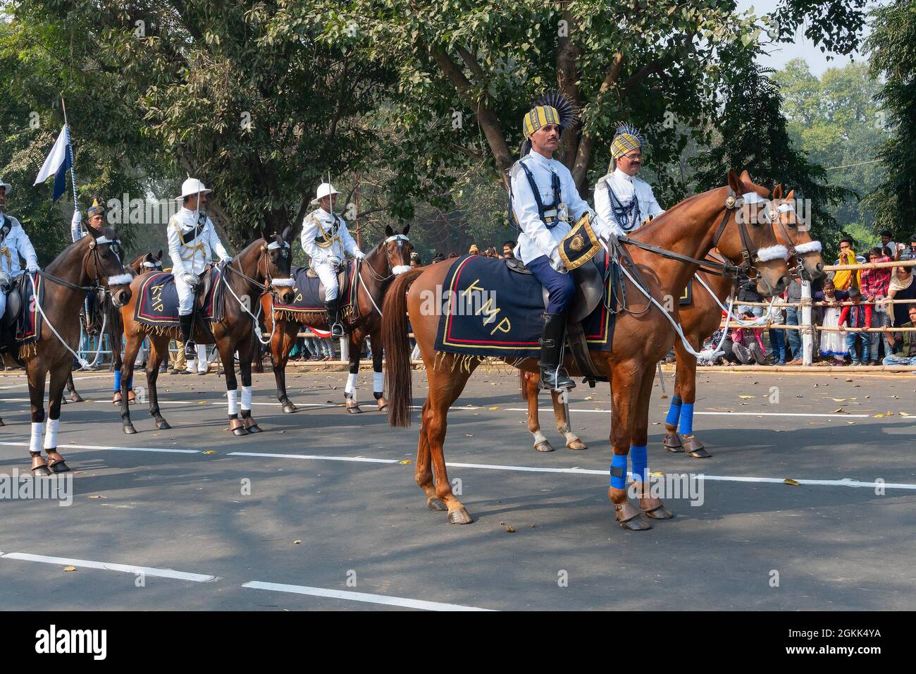 Kolkata, West Bengal, India - 26th January 2020 : Kolkata Mounted ...