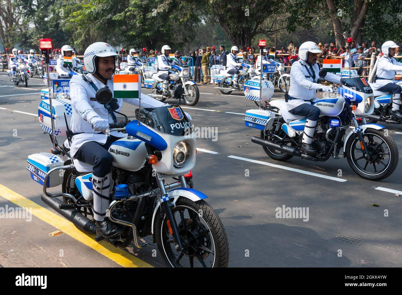 Kolkata, West Bengal, India - 26th January 2020 : West Bengal Police ...
