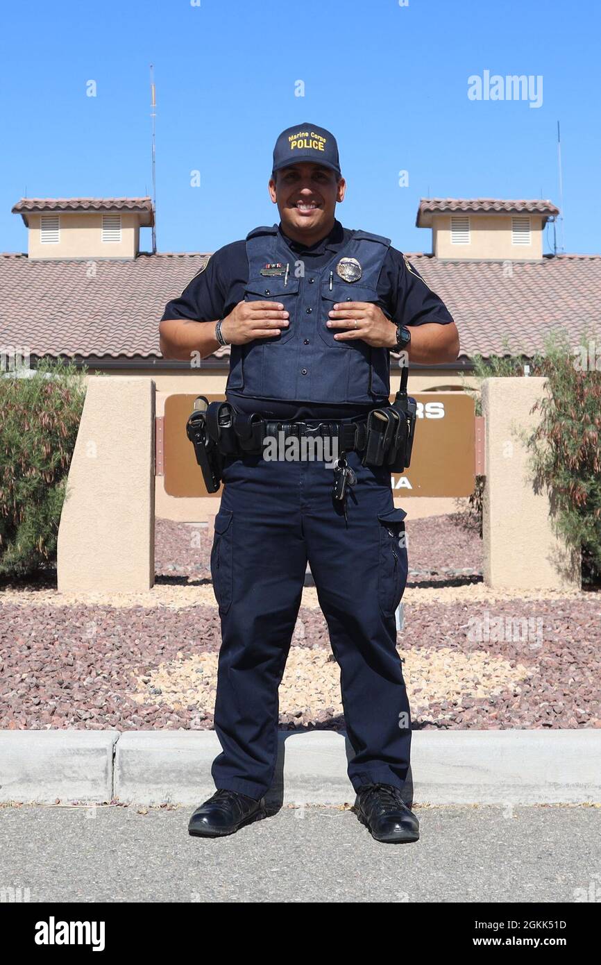 Military Police Officer Karl Bobbio poses for a photo at Marine Corps ...