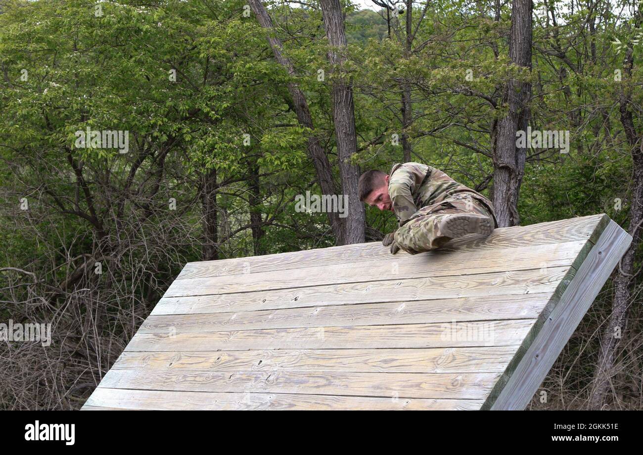 Spc. Derek Knoll, of the Pennsylvania National Guard, a participant in ...