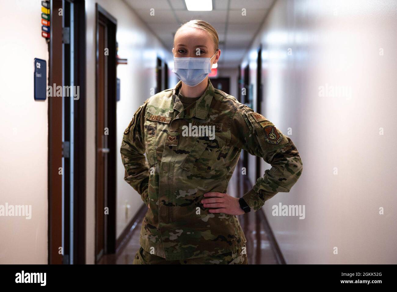 U.S. Air Force Senior Airman Elizabeth Heinlein, a 354th Healthcare ...