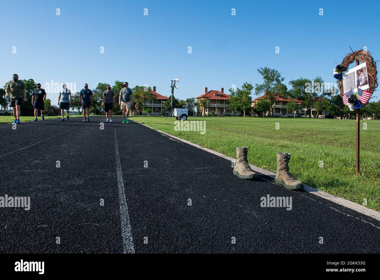Security Forces Chief Master Sgt’s from the Air National Guard walk a ...
