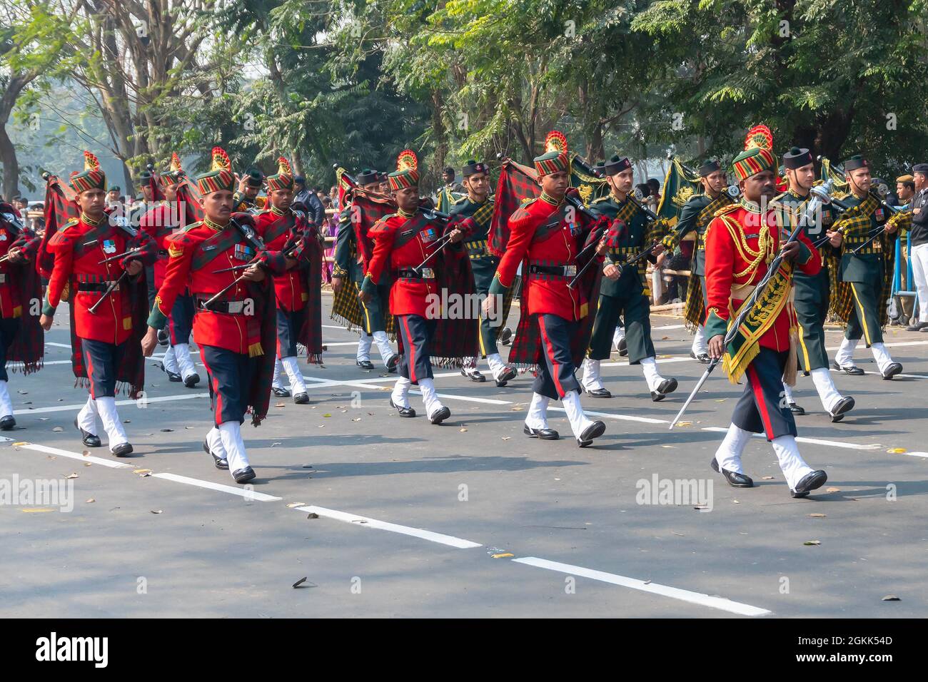 Kolkata, West Bengal, India - 26th January 2020 : Indian army Officers ...