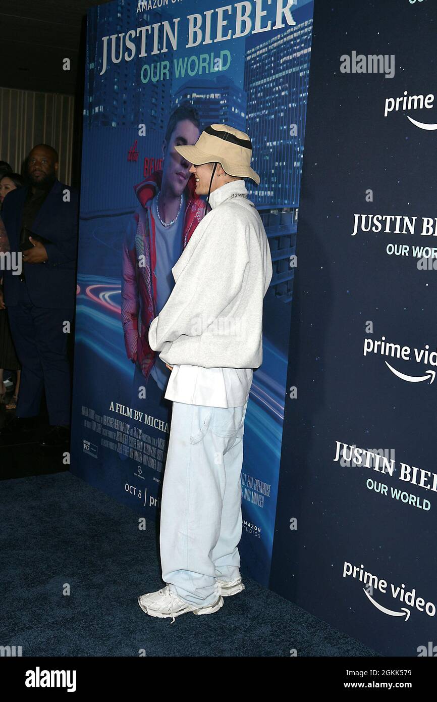 New York, USA.14/09/2021, Justin Bieber attends Amazon Prime's ...