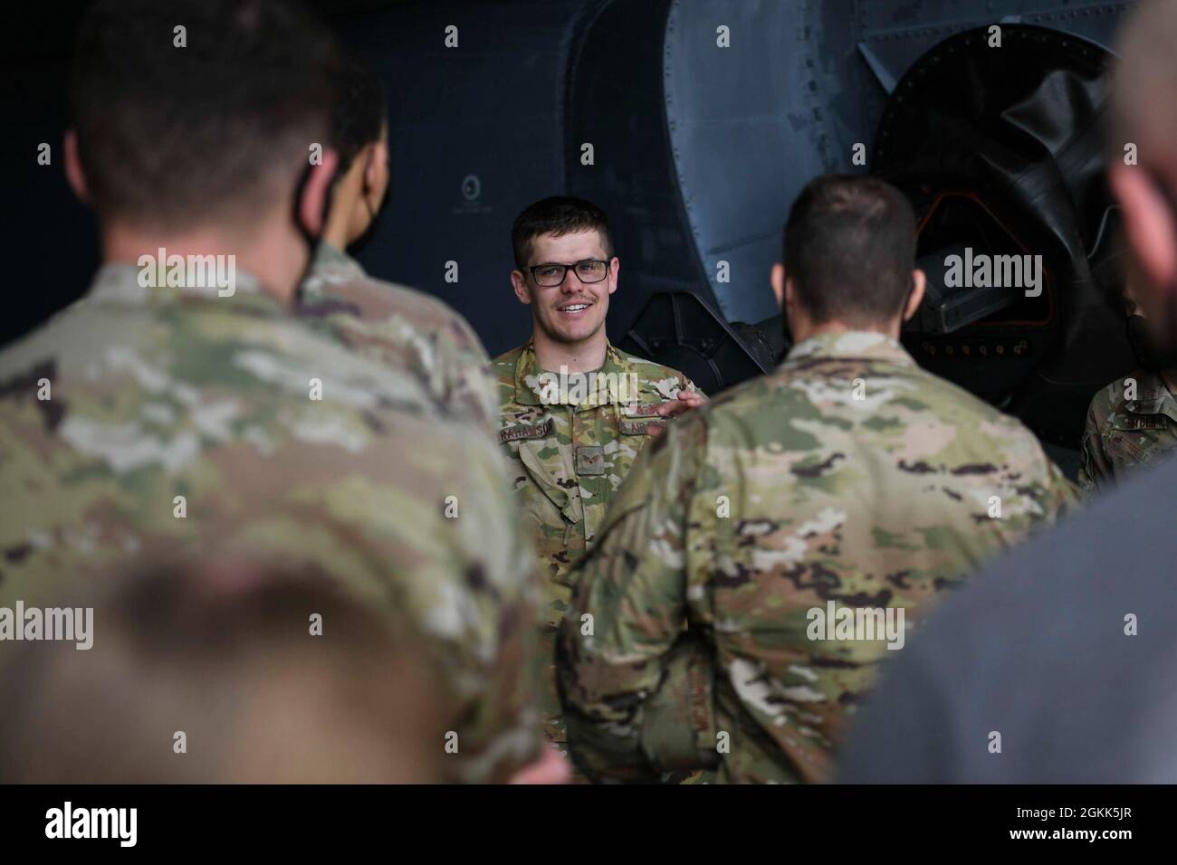 U.S. Air Force Senior Airman Brett Abrahamson, a special missions ...