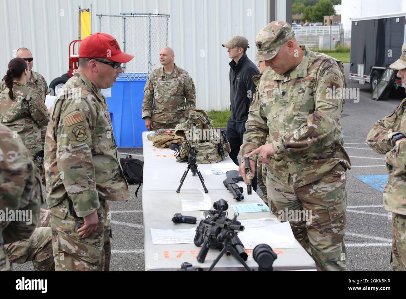 A combat arms expert assigned to the Maryland Air National Guard 175th ...