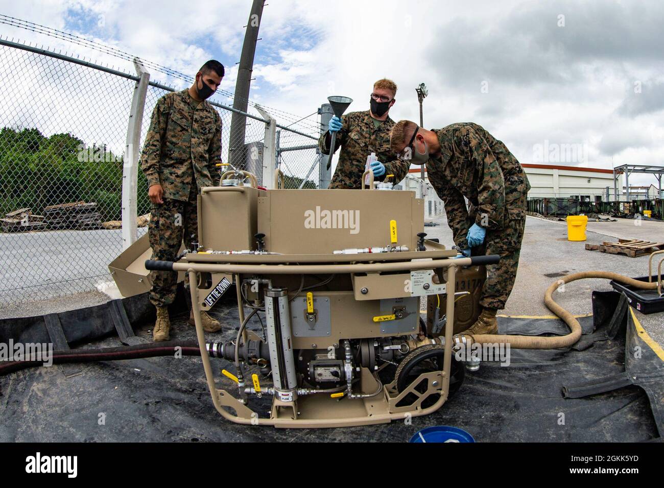 U.S. Marines with 31st Marine Expeditionary Unit (MEU) turn on the ...