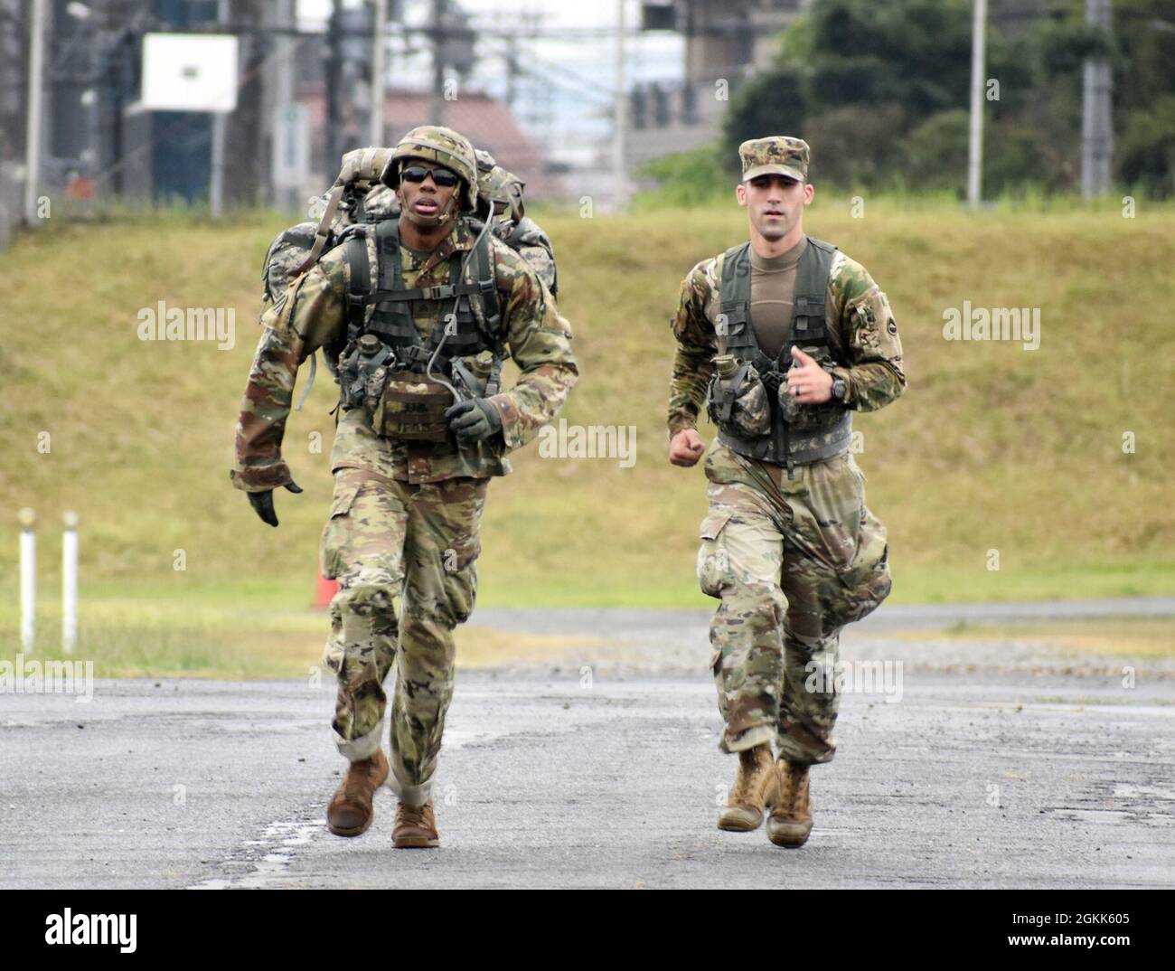 Sgt. Jamal Walker, assigned to the U.S. Army Japan Band, nears the ...