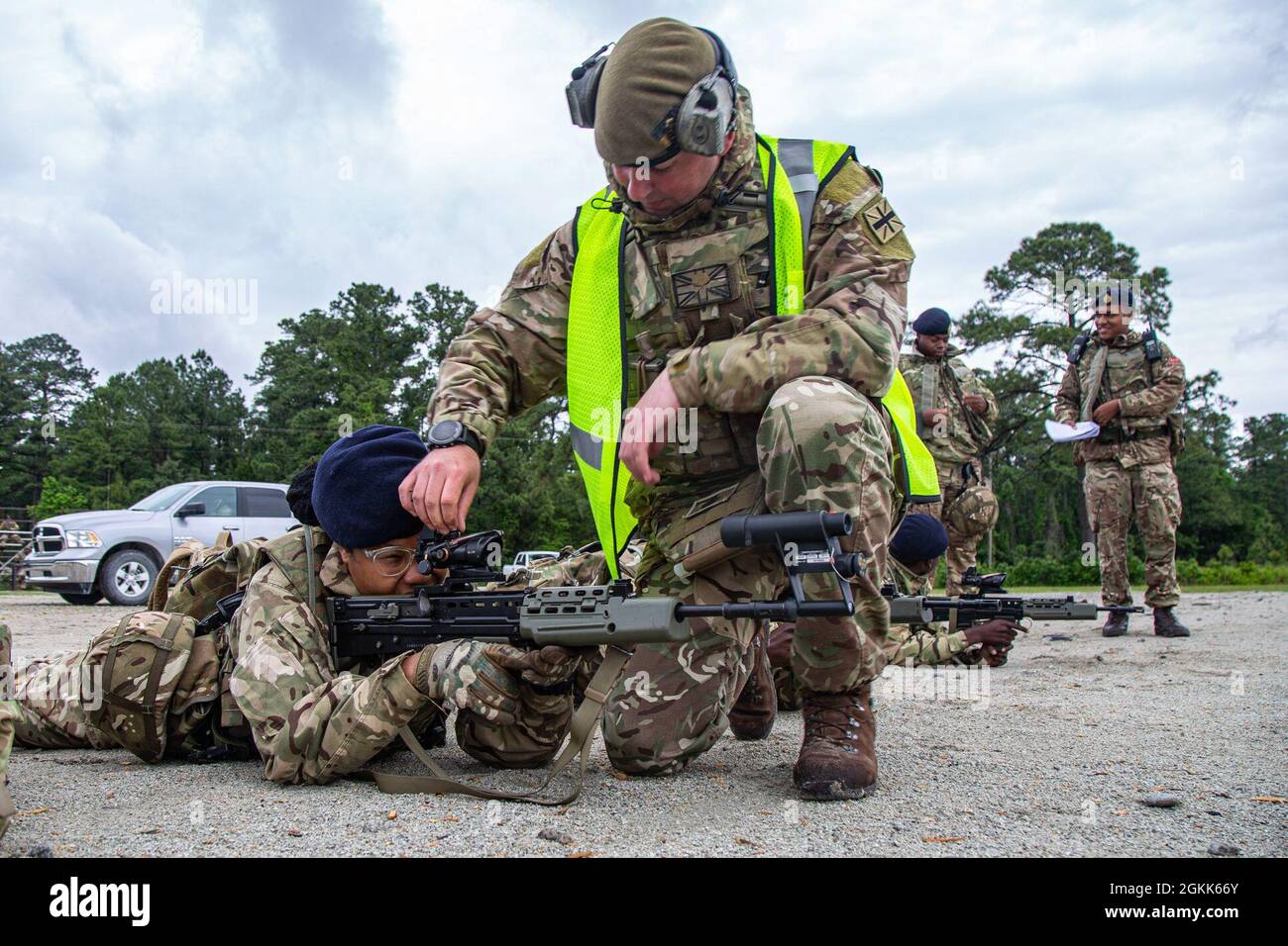 The Royal Bermuda Regiment zeros their rifles during a live fire ...