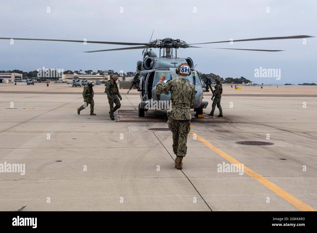 SAN DIEGO (MAY 12, 2021) Sailors assigned to Helicopter Sea Combat ...