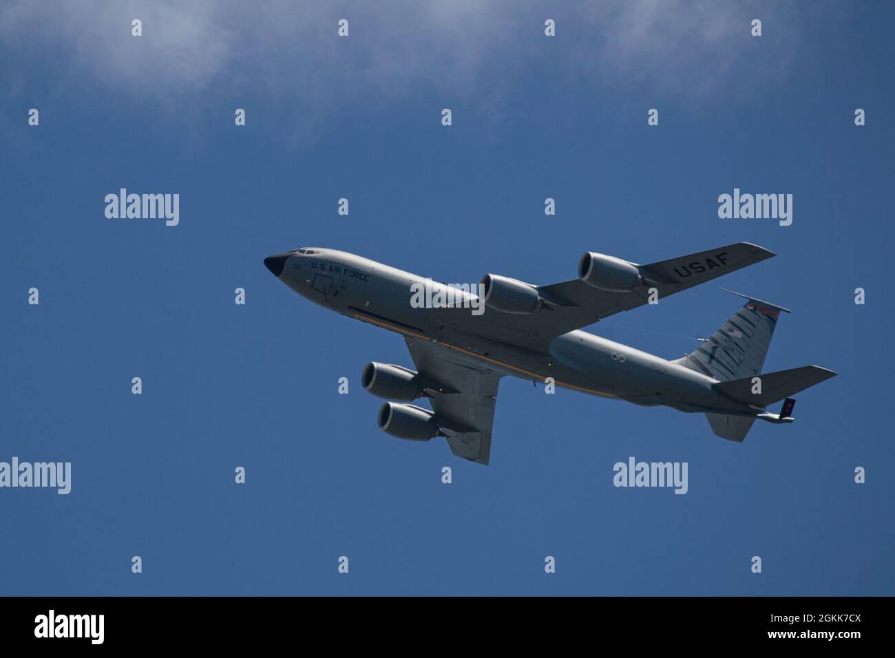 A U.S. Air Force KC-135R Stratotanker flown by Lt. Col. Jason Miller ...