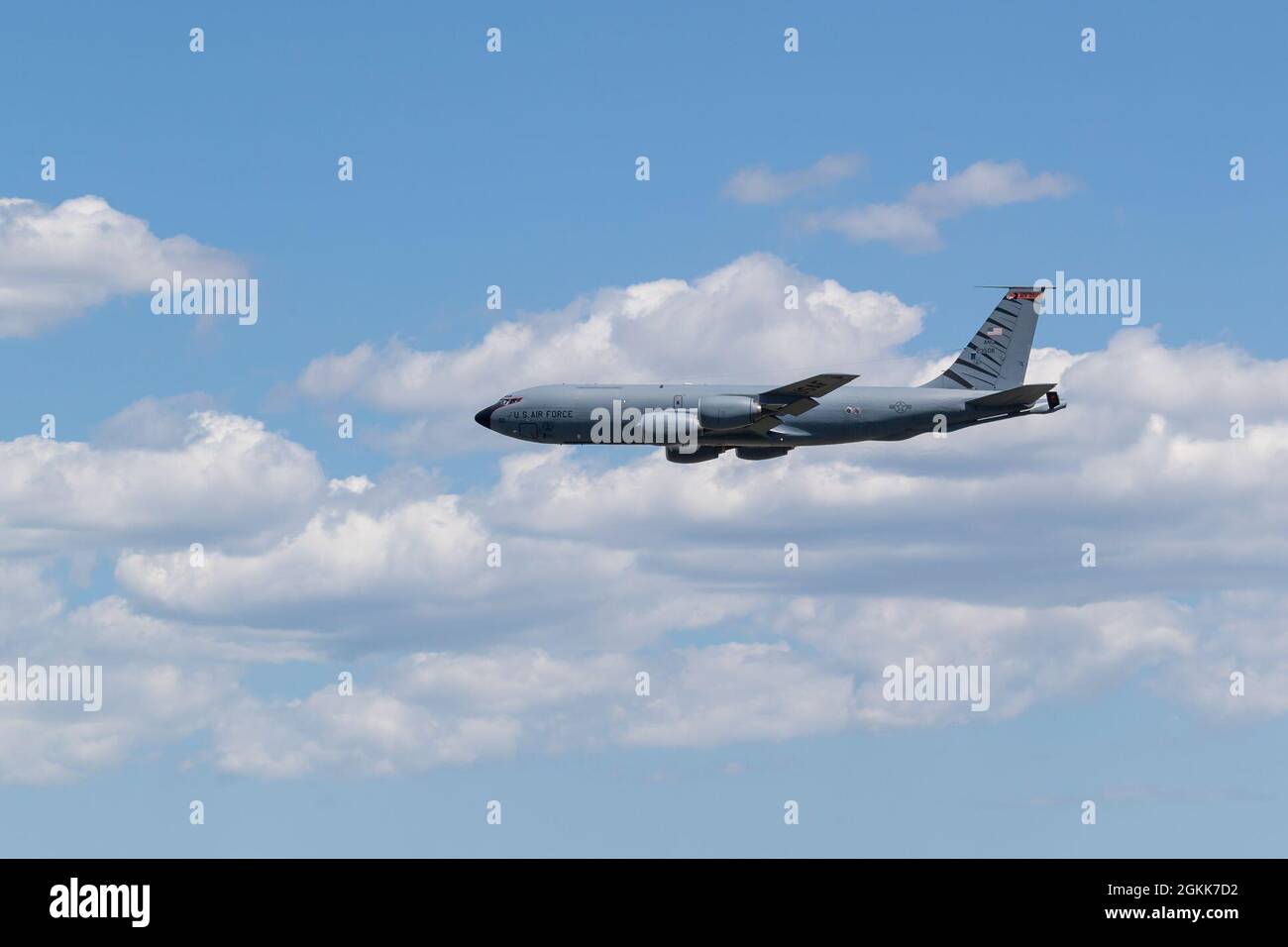 A U.S. Air Force KC-135R Stratotanker flown by Lt. Col. Jason Miller ...