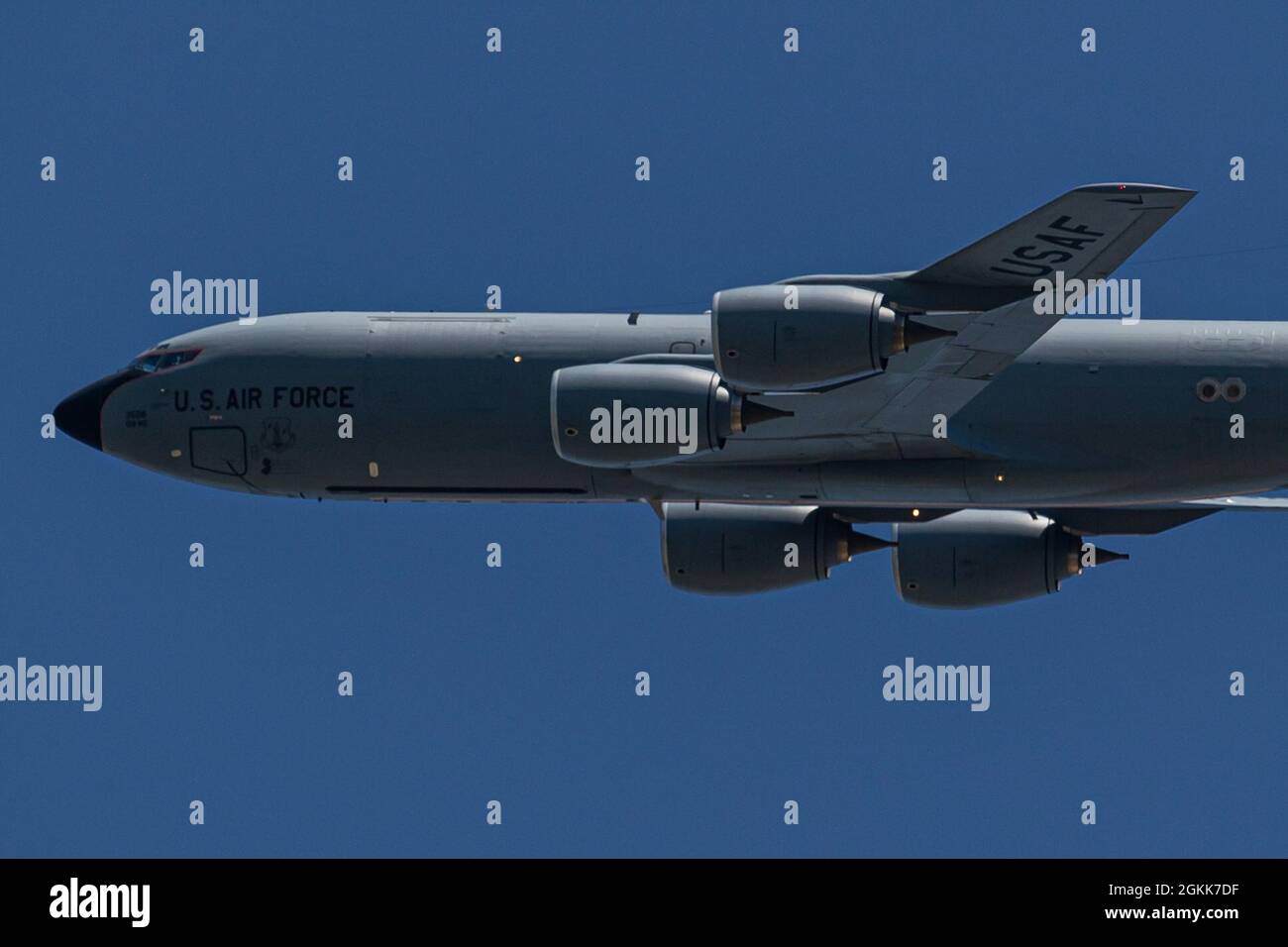 A U.S. Air Force KC-135R Stratotanker flown by Lt. Col. Jason Miller ...