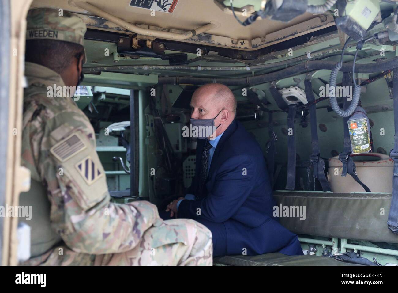 (left to right) Sgt. First Class Nathan Weeden assigned to the 1st ...