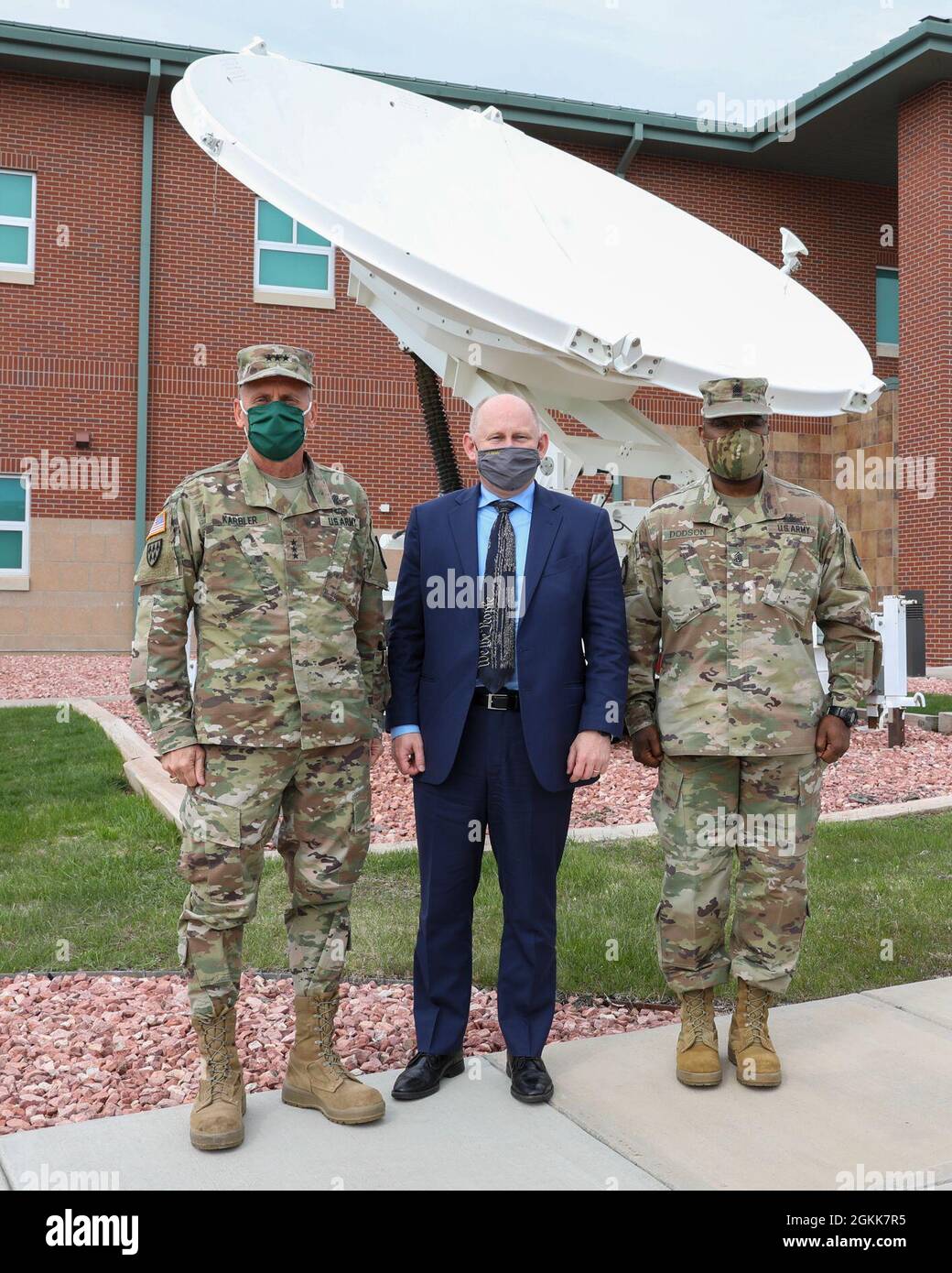 (left to right) Lt. Gen. Daniel L. Karbler, the commanding general of ...