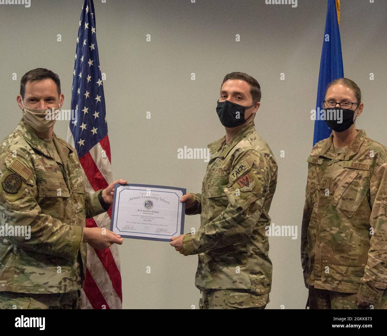 U.S. Air Force Senior Airman Austin Easley, 14th Air Support Operations ...