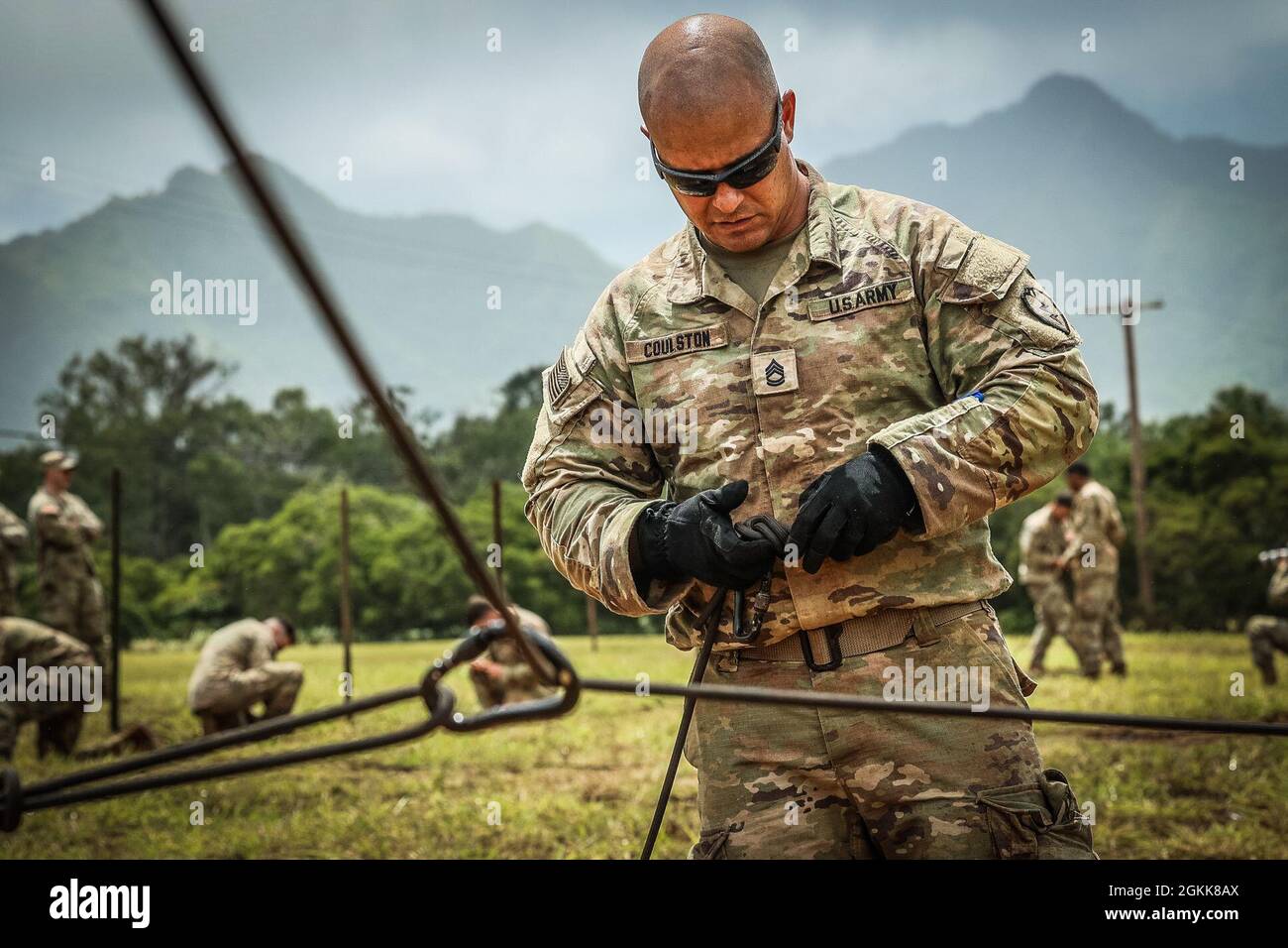 Schofield Barracks, HI — Sfc. Brian Coulston, an Army Cannon Crewmember ...
