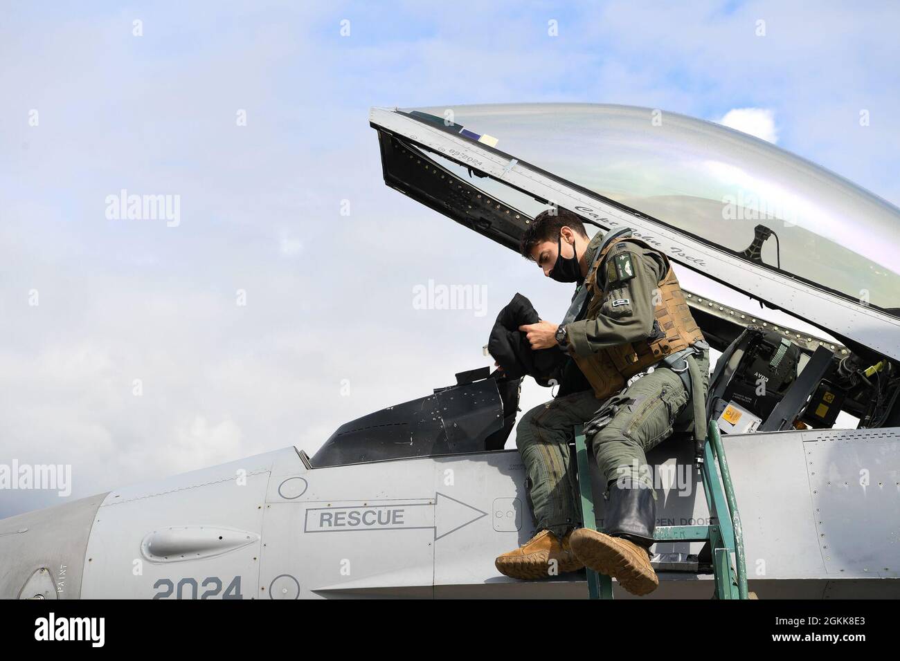 U.S. Air Force Capt. Timothy Joubert, 555th Fighter Squadron pilot ...
