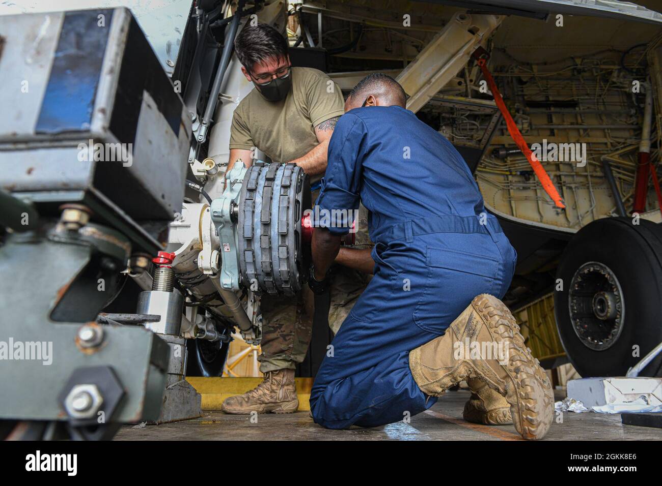 U.S. Air Force Staff Sgt. Joshua Germani and U.S. Air Force Airman 1st ...