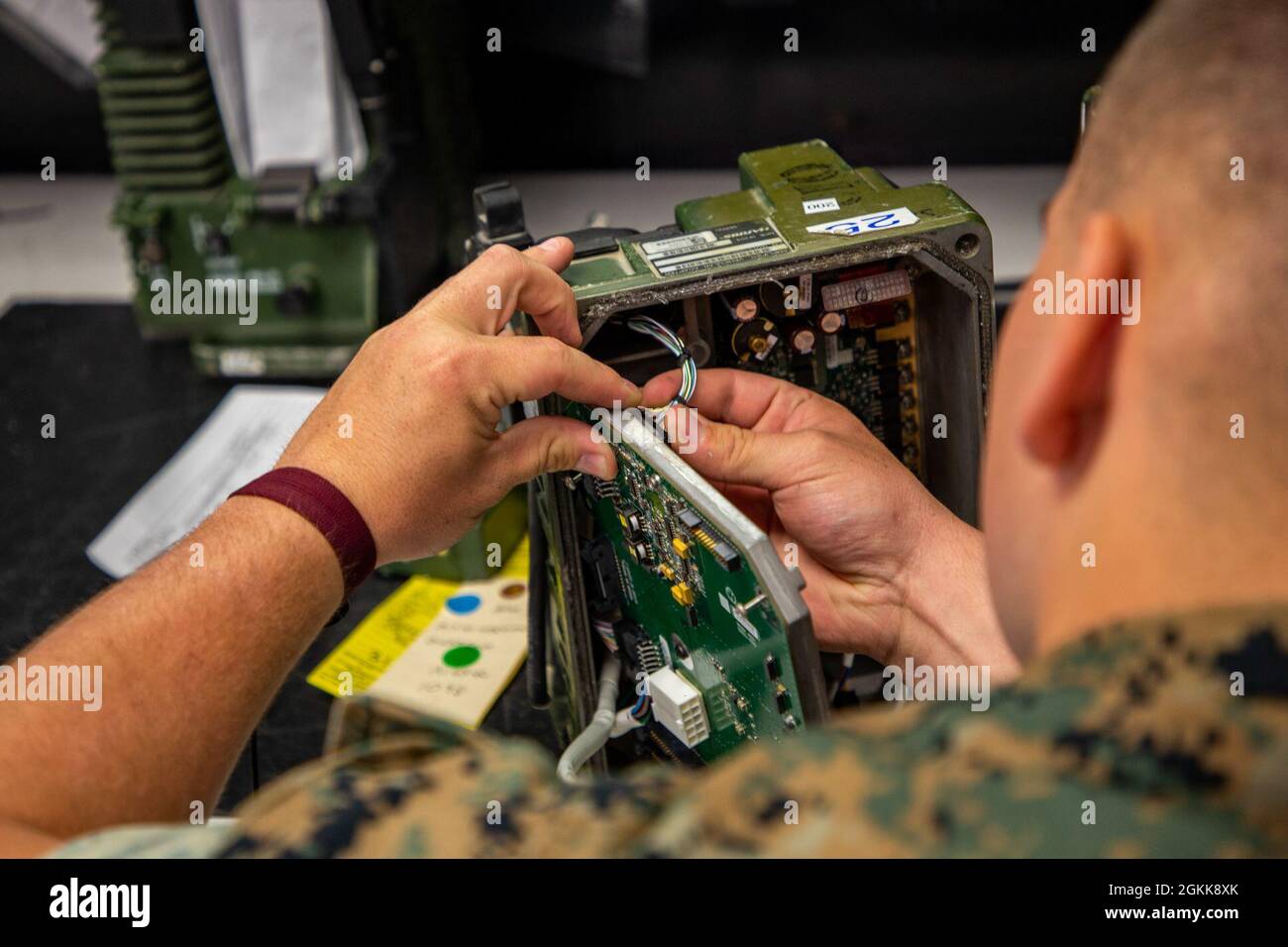 U.S. Marine Corps Lance Cpl. Christopher M. Hasz, a Ground Radio ...