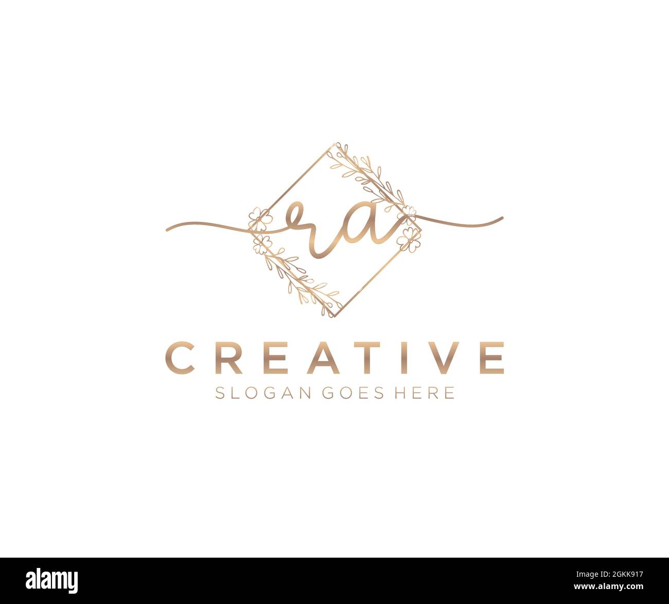 RA Feminine logo beauty monogram and elegant logo design, handwriting ...