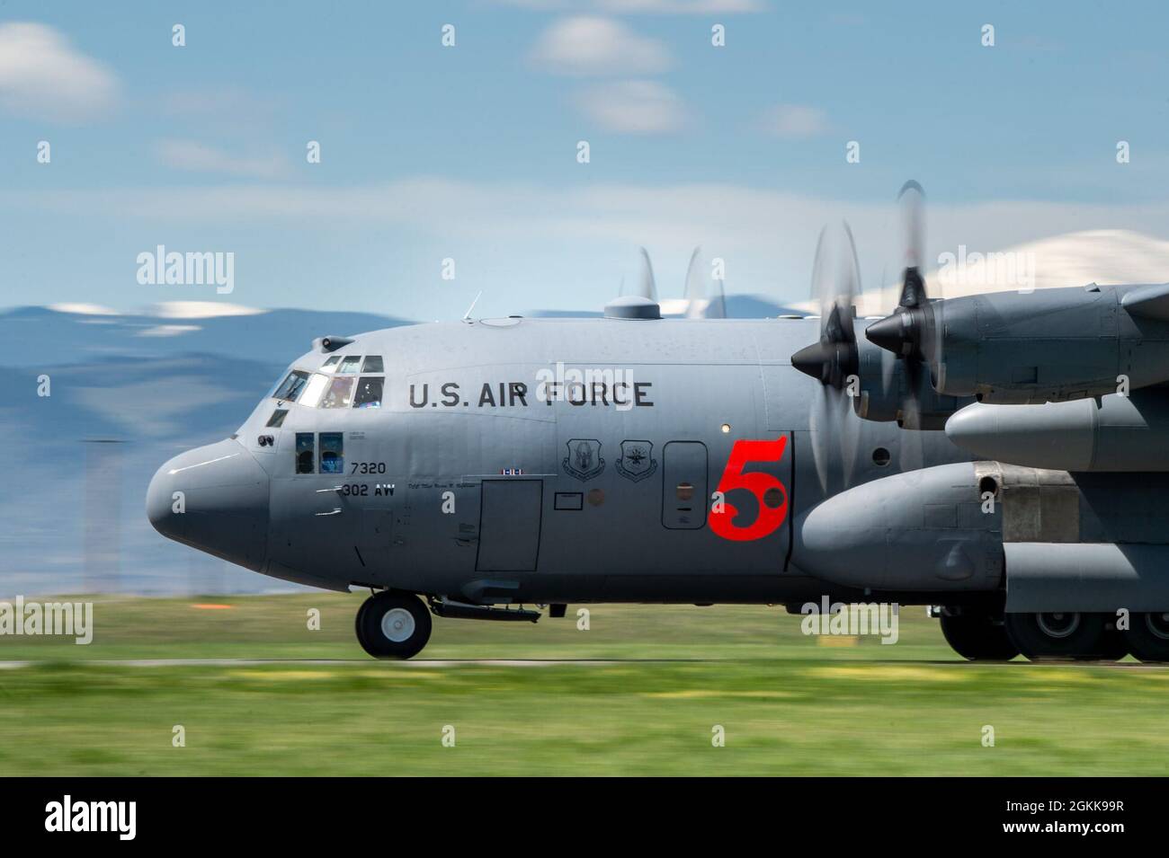 A C-130 Hercules aircraft assigned to the 302nd Airlift Wing Air ...
