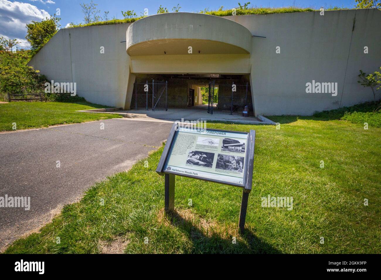 Front view of Battery Lewis casemate two at the Navesink Military ...