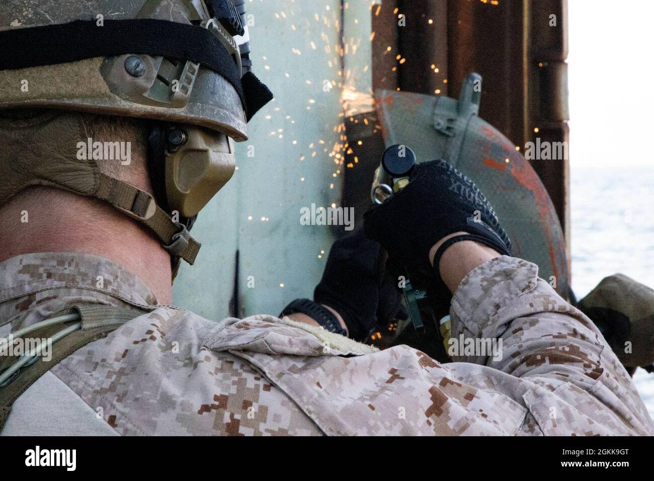 A U.S. Marine with All Domain Reconnaissance (Recon) Detachment (ADRD ...