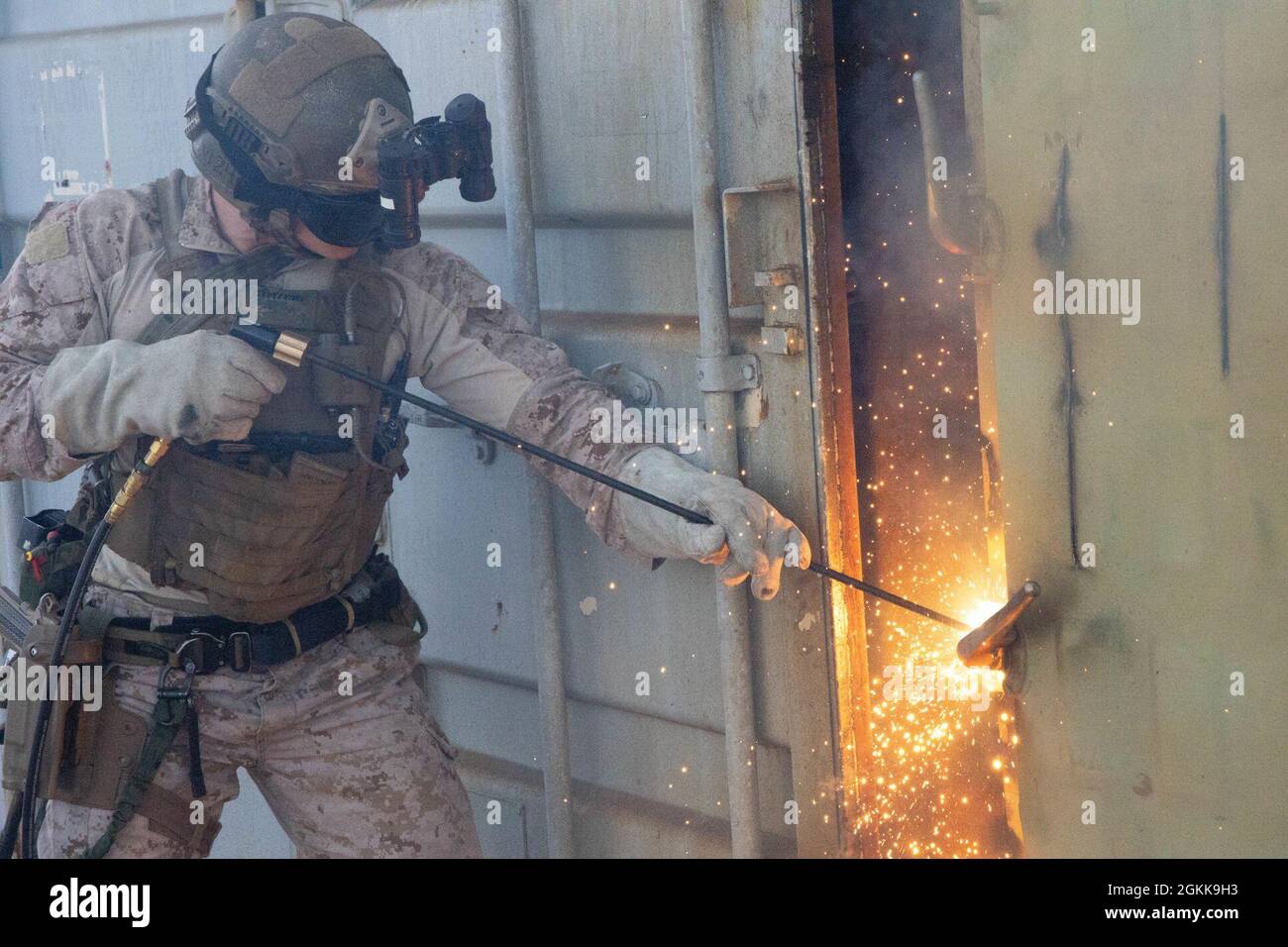 A U.S. Marine with All Domain Reconnaissance (Recon) Detachment (ADRD ...