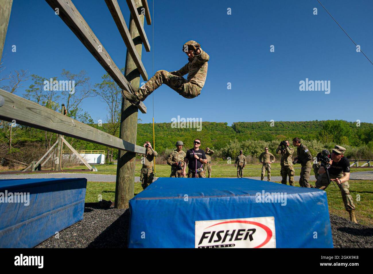 U.S. Army Spc. Landon Carter assigned to Headquarters, 75th Ranger ...