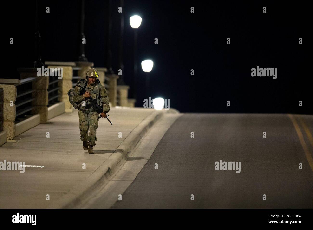 Staff Sgt. Ramiro Rangel assigned to U.S. Army South, competing in a 8 ...