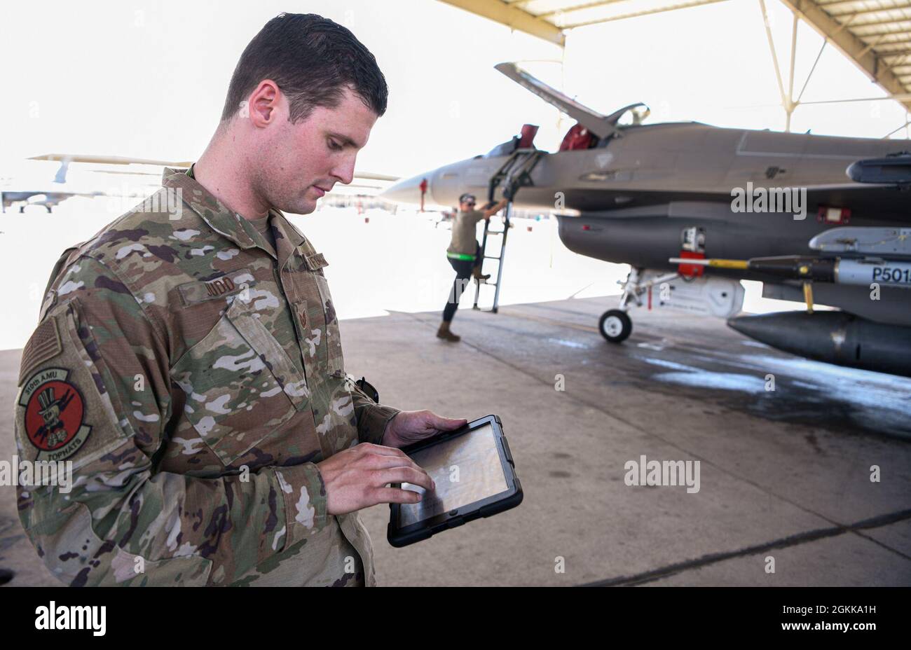 Tech. Sgt. Jonathan Judd, 310th Aircraft Maintenance Unit flight line ...