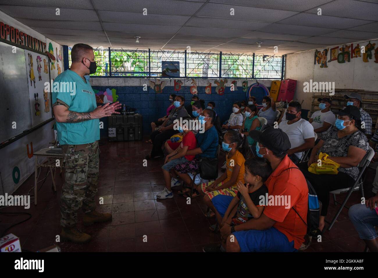 U.S. Army Maj. Morgan Torris-Hedlund, a public health nurse with the ...