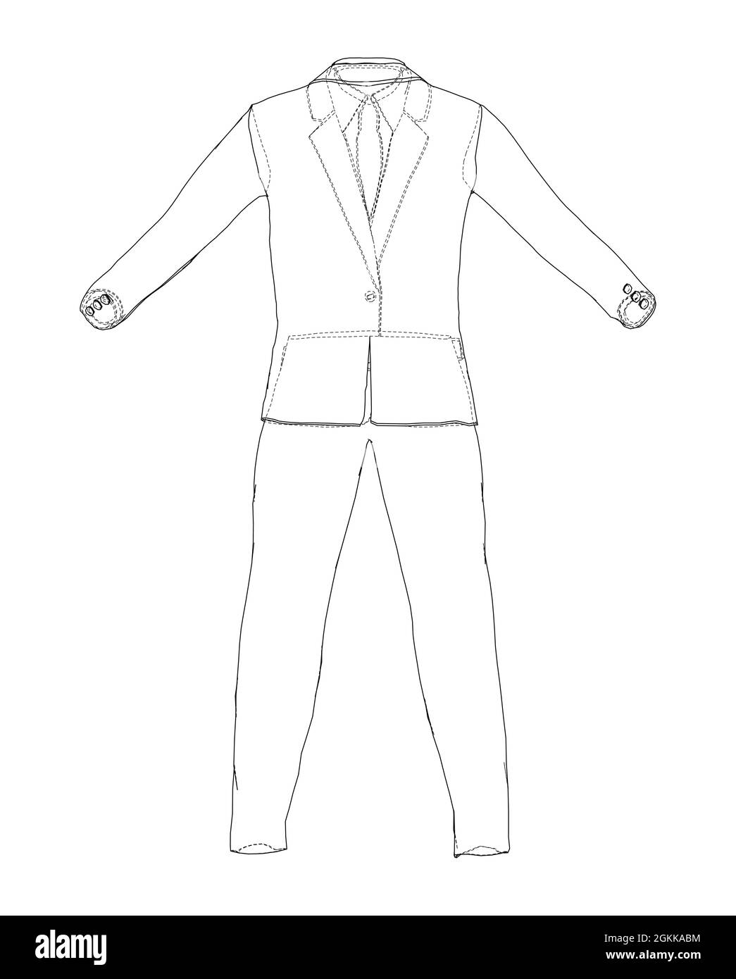 Male elegant suit. Vector Stock Vector Image & Art - Alamy