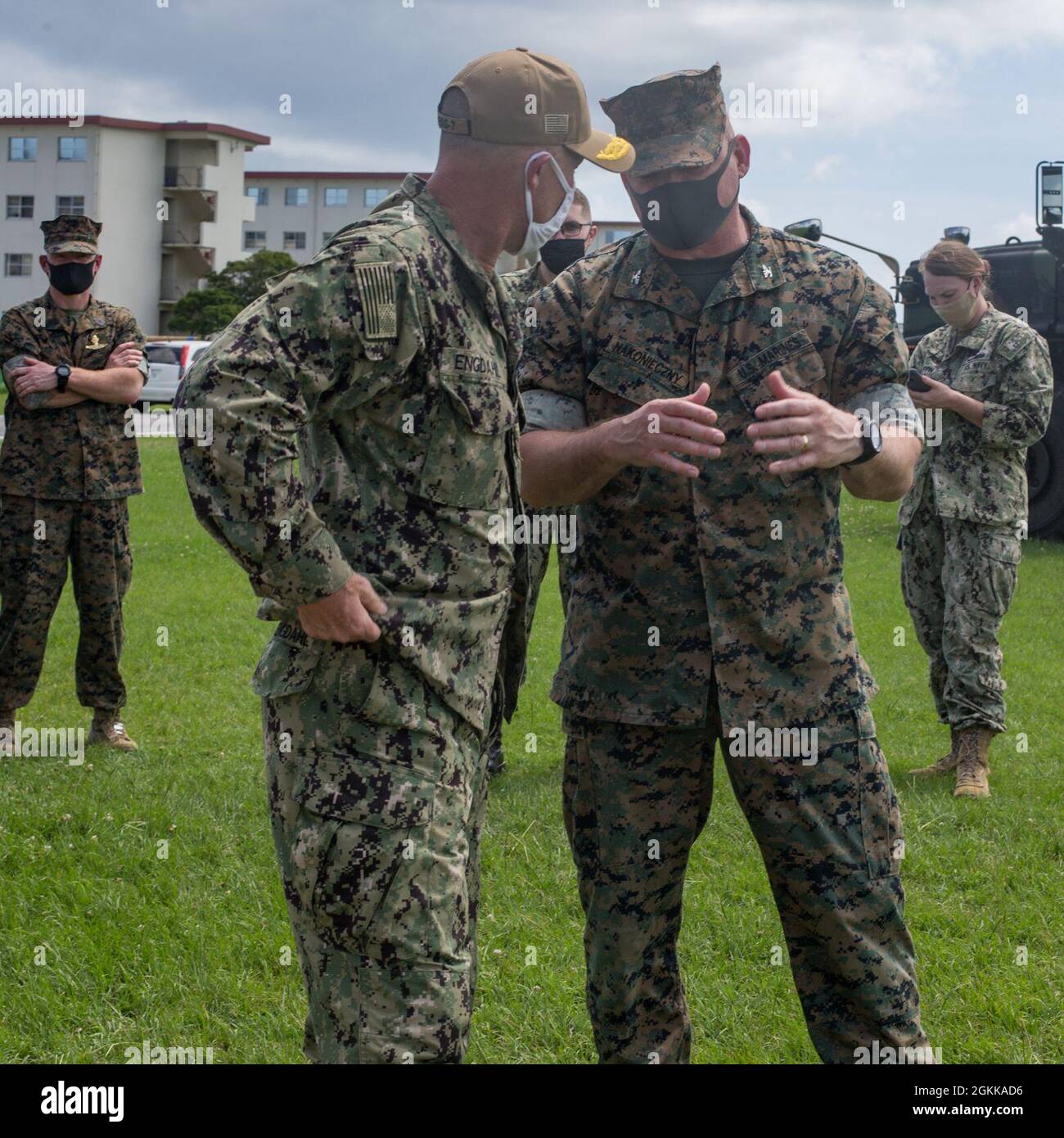 U.S. Navy Rear Adm. Chris Engdahl, commander of Expeditionary Strike ...