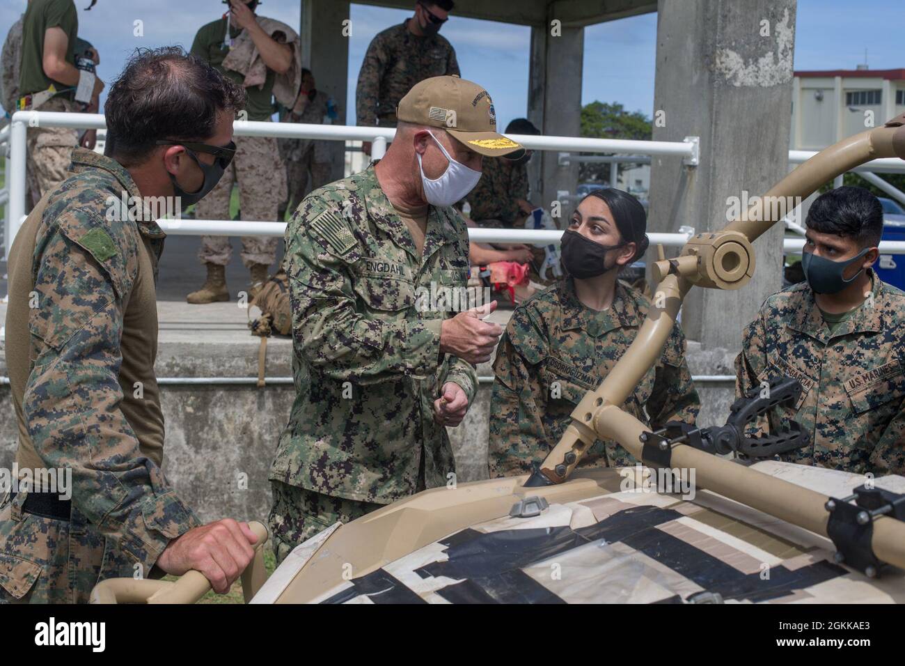 U.S. Navy Rear Adm. Chris Engdahl, commander of Expeditionary Strike ...