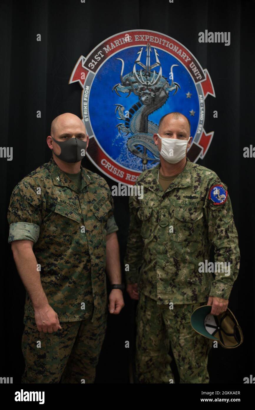 U.S. Navy Rear Adm. Chris Engdahl, commander of Expeditionary Strike ...