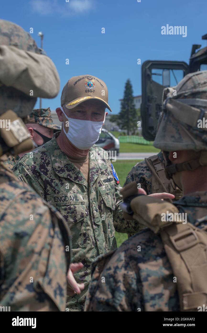 U.S. Navy Rear Adm. Chris Engdahl, commander of Expeditionary Strike ...