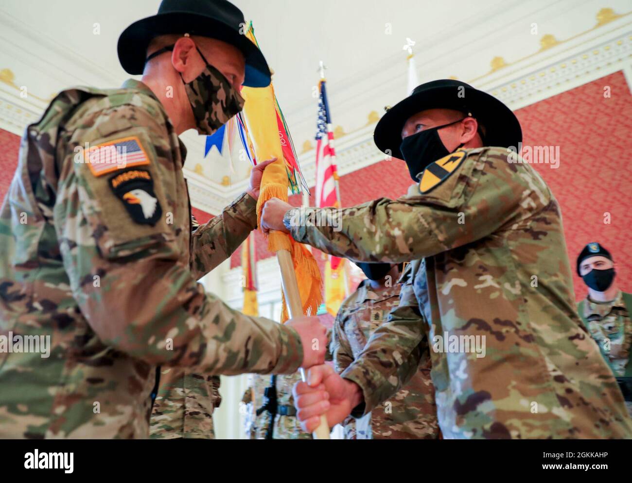 Col. Ryan M. Hanson, outgoing commander, 1st Armored Brigade Combat ...