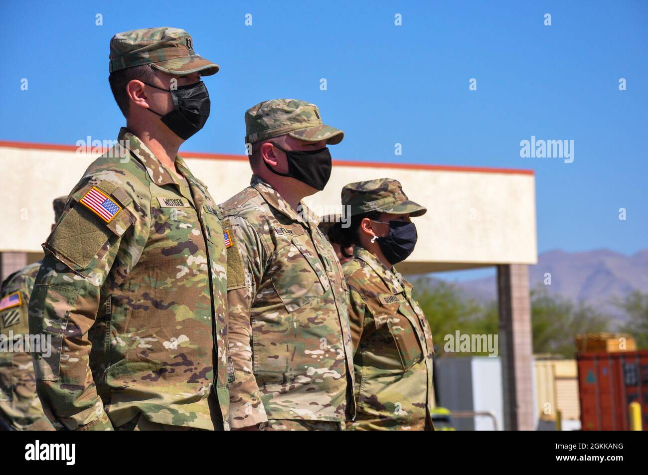 Capt. Tyler Wistisen (left), 1st Lt. Michael Flury, and Capt. Tana ...
