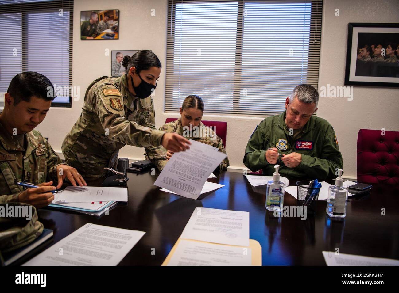 Left to right, U.S. Air Force Capt. Tom Neuman, 60th Air Mobility Wing ...