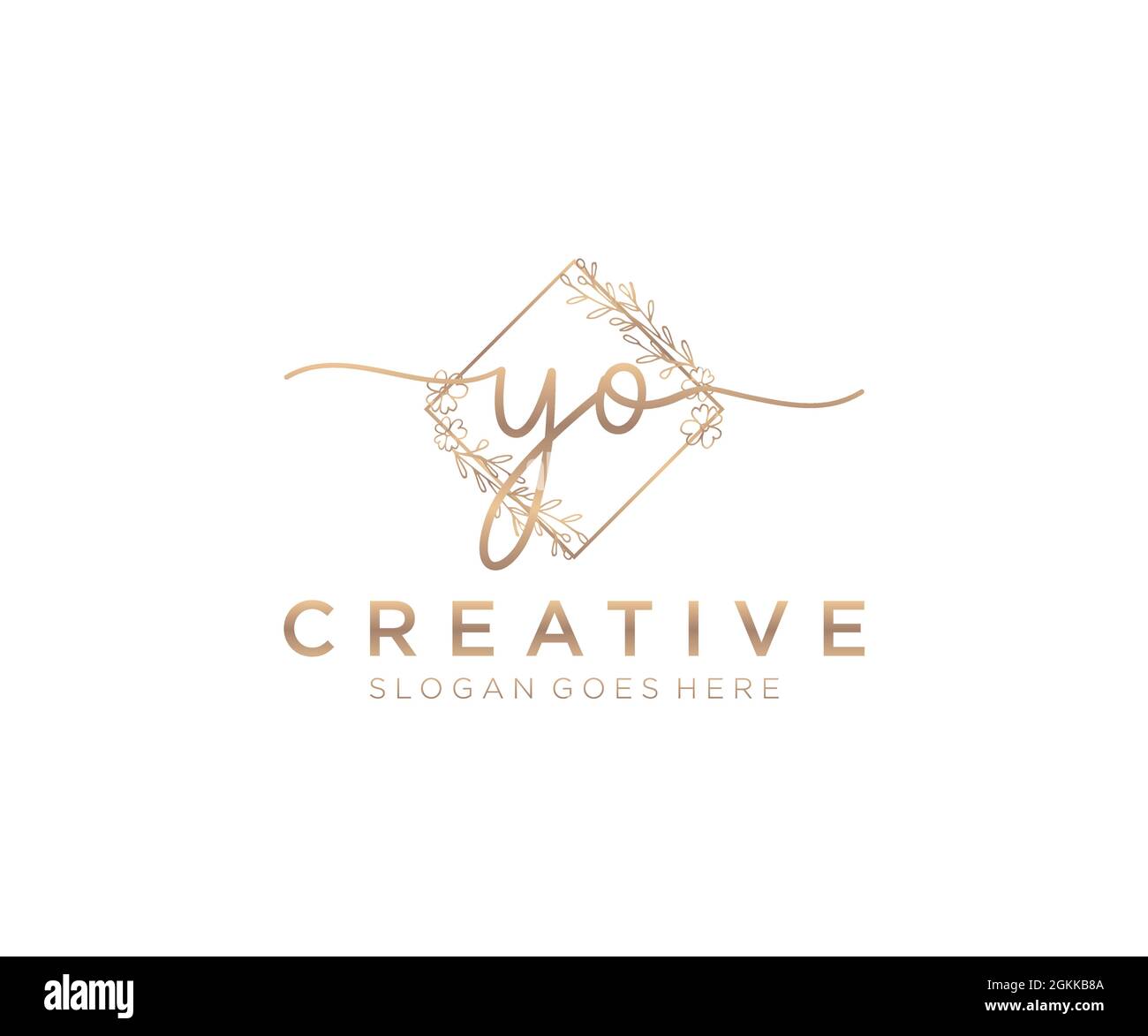 Yo minimal logo hi-res stock photography and images - Alamy