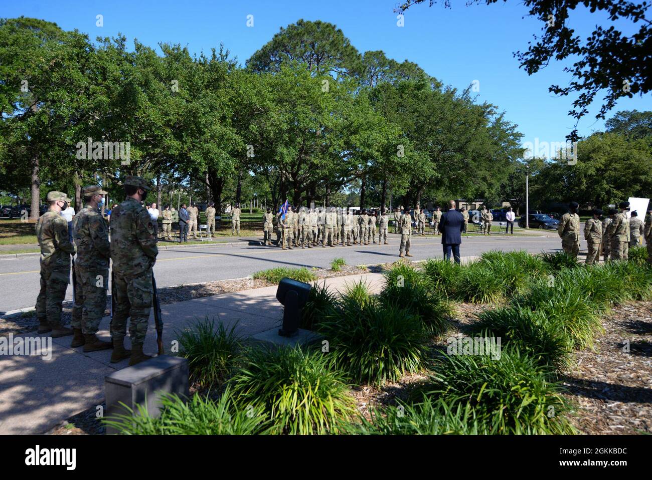 Keesler personnel attend the Police Week retreat ceremony at Keesler ...