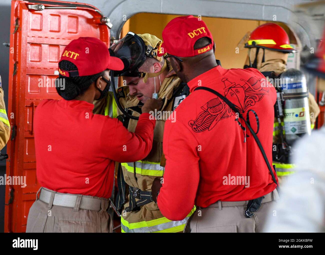 ADRIATIC SEA (May 14, 2021) Command Senior Chief Tiffanie Simpson, left ...