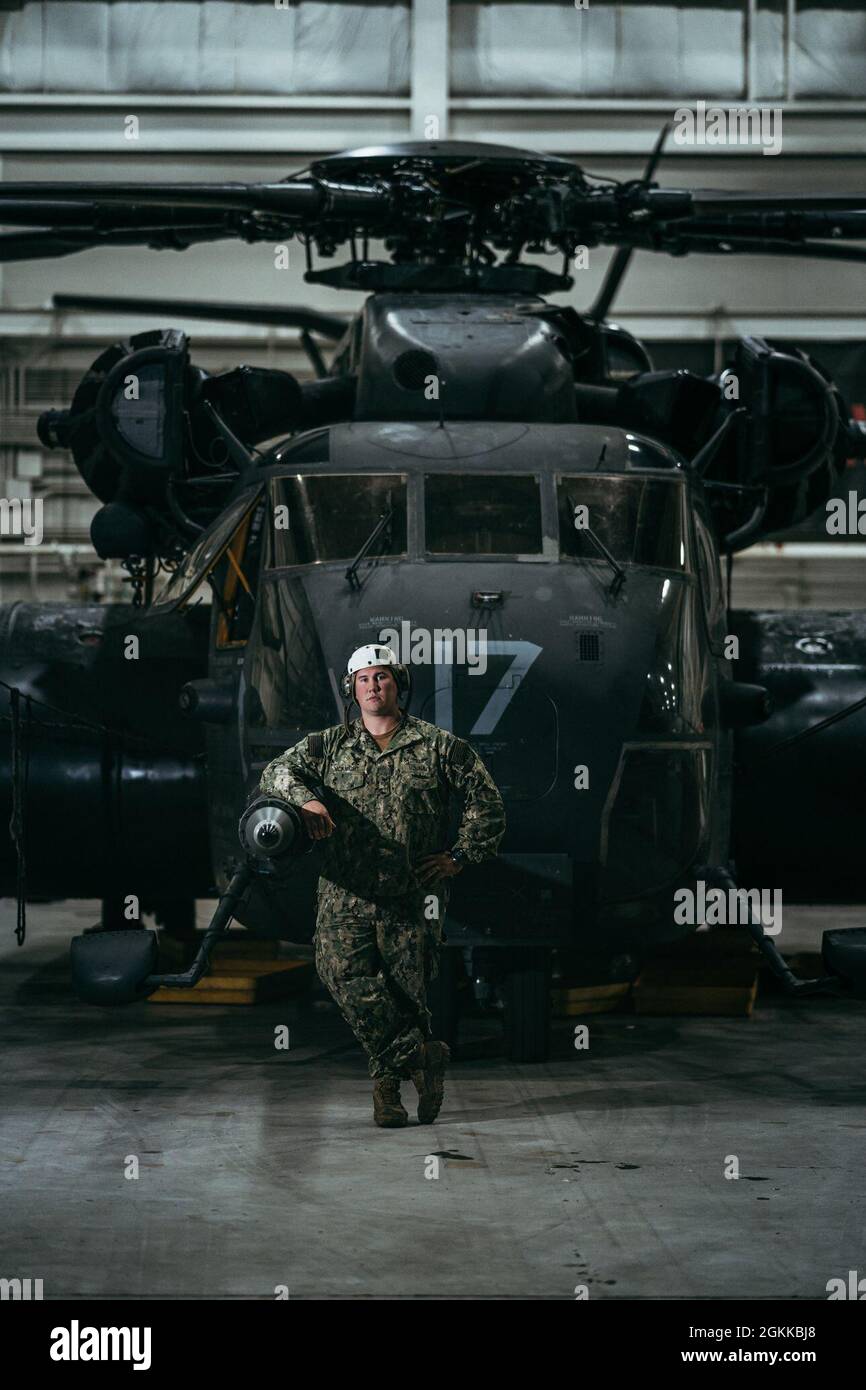 NORFOLK (May 14, 2021) – Aviation Electronics Technician 1st Class Zack McKnight, assigned to ...