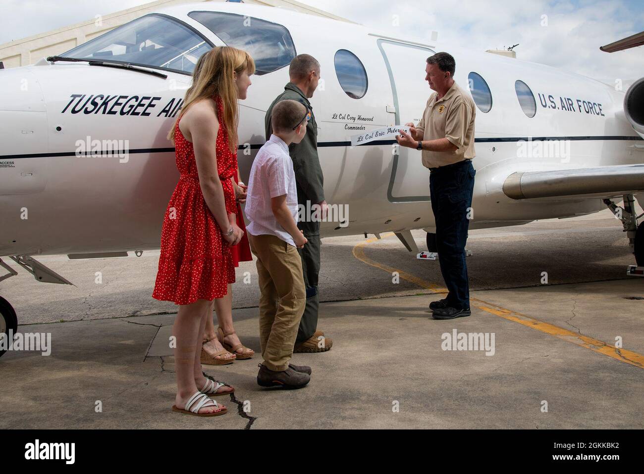 Lt. Col. Cory Henwood, 99th Flying Training Squadron commander, had his ...