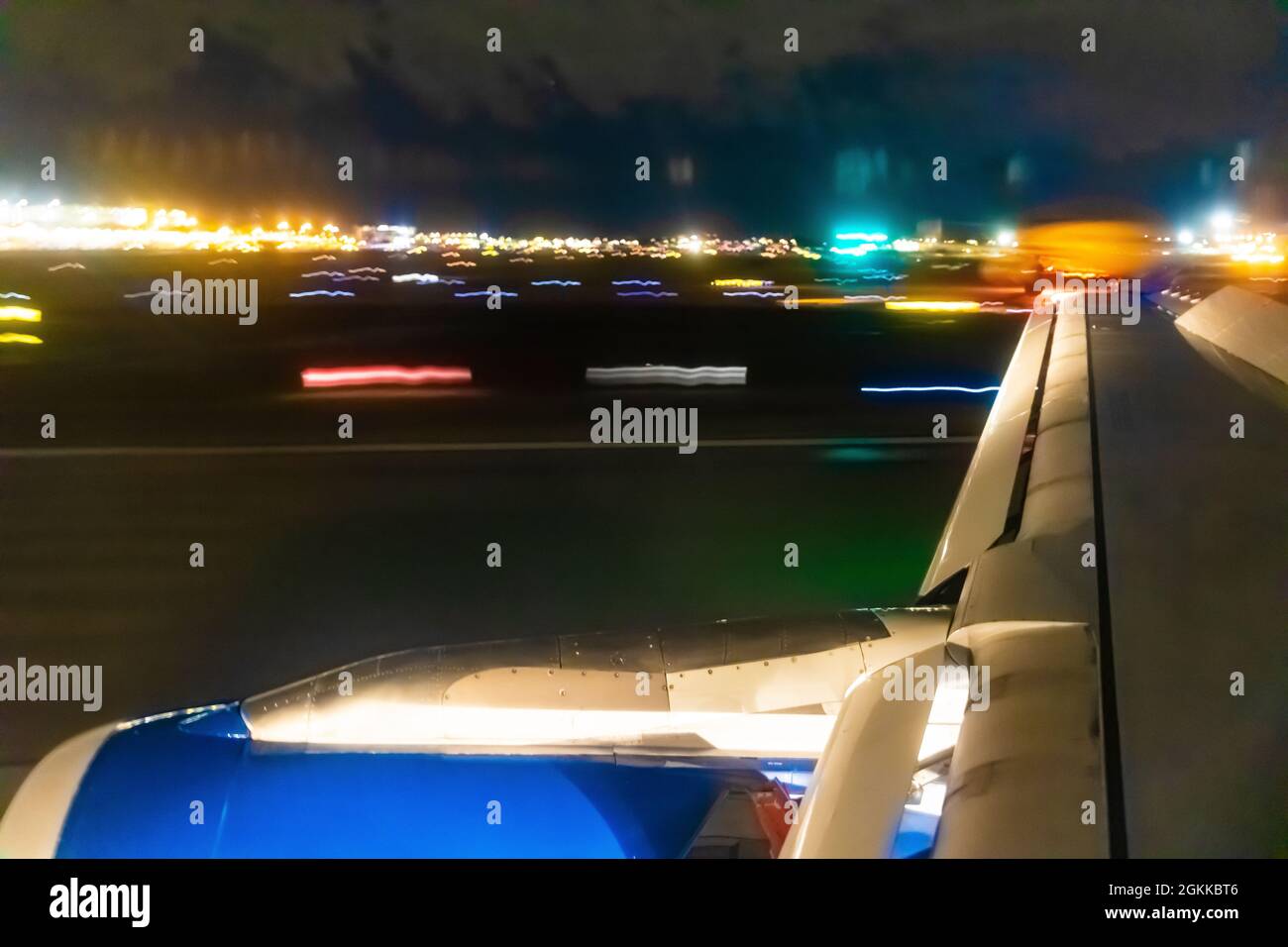 Arriving at Minneapolis-St. Paul International Airport on a night ...